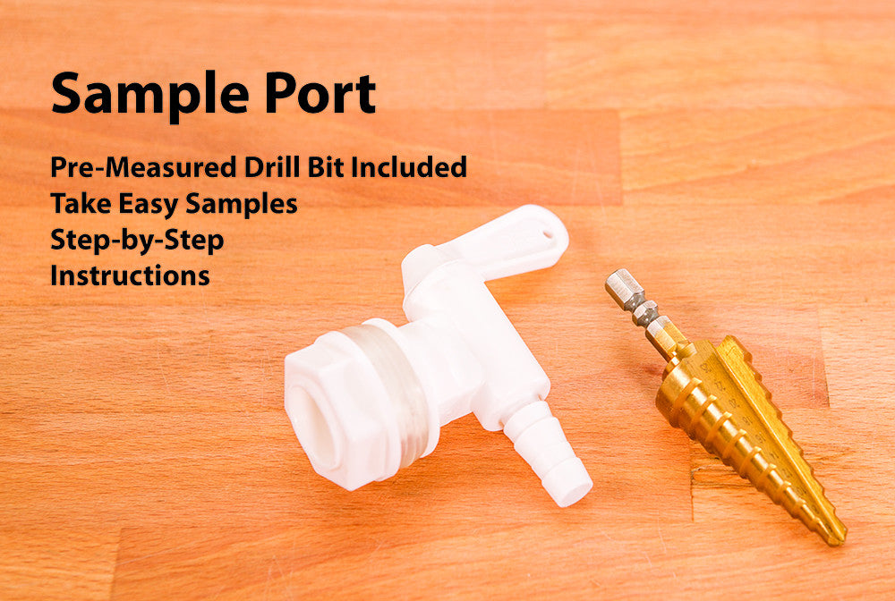 ibrew - FastFerment Sampling Port and drill